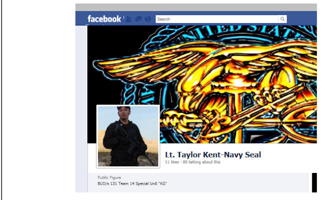 TAYLOR ANDREW KENT, Navy SEAL Officer, Poser Blog of Shame