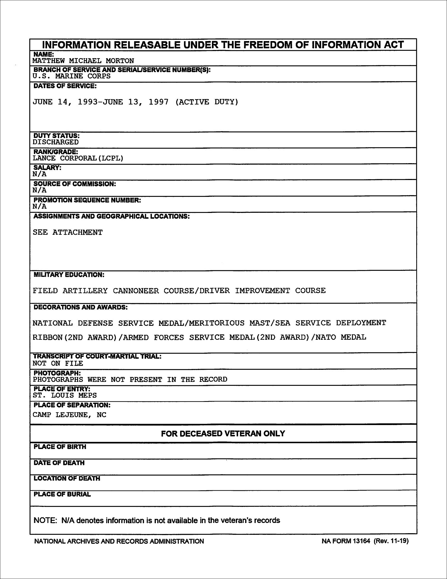 morton-foia-summary sheet